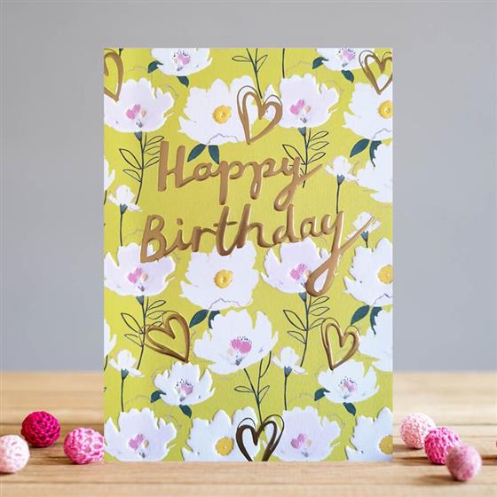 Lime Happy Birthday Card